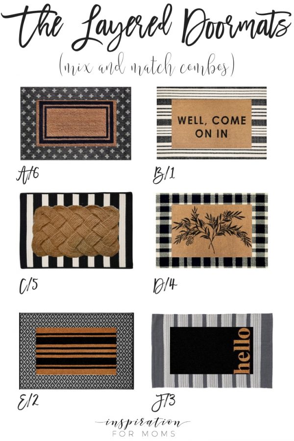 Layered Door Mats - How To Mix and Match - Inspiration For Moms