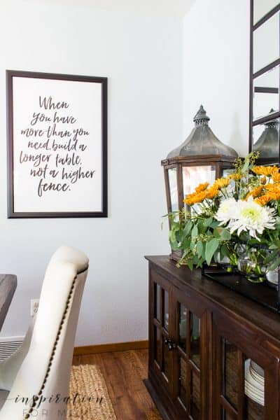 Fall Front Porch and Dining Room Tour - Inspiration For Moms