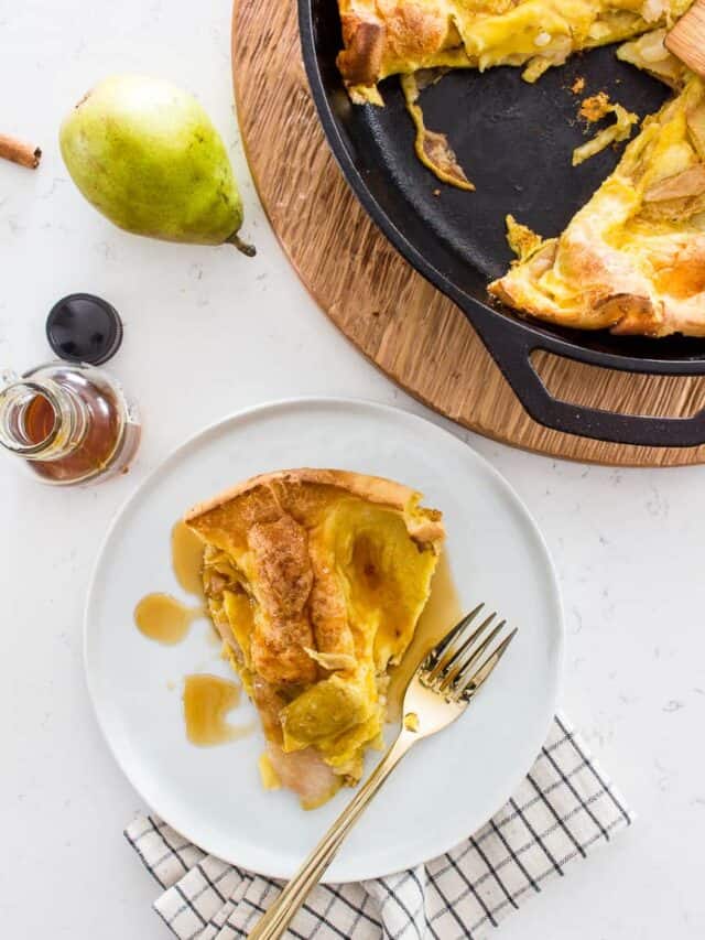 Easy Puffed Pear Pancakes Story - Inspiration For Moms