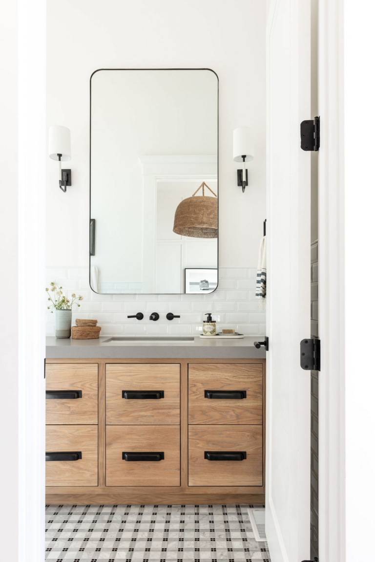 Stylish And Modern Half Bath Ideas For Your Home - Inspiration For Moms
