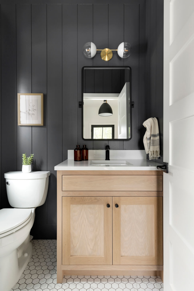 Stylish And Modern Half Bath Ideas For Your Home - Inspiration For Moms