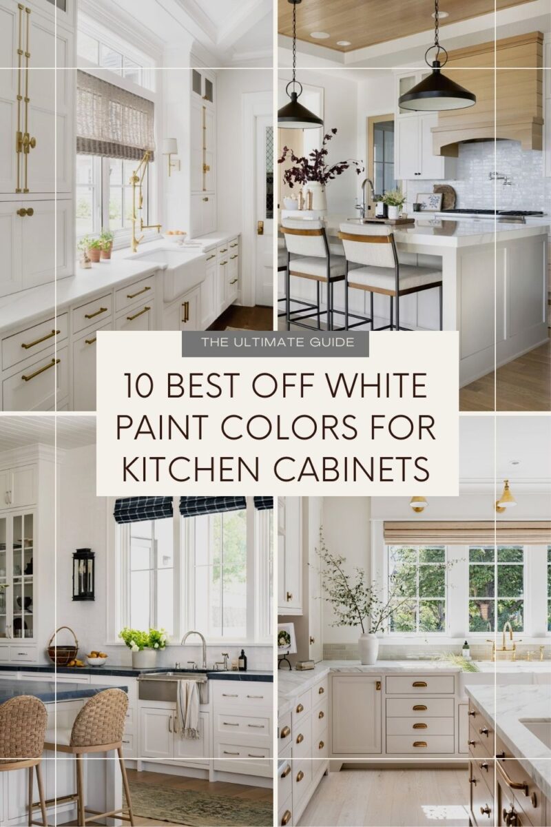 10 Best Off White Paint Colors For Kitchen Cabinets - Inspiration For Moms